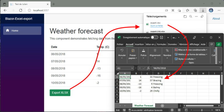 Blazor – Create or export your data to Excel - Blog of Christophe Peugnet